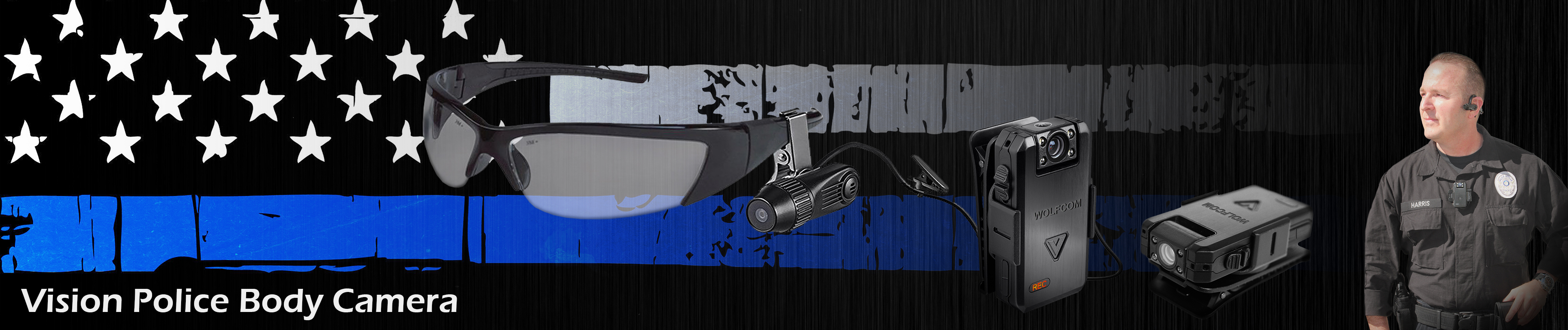 Vision Police Body Camera designed by WOLFCOM® USA
