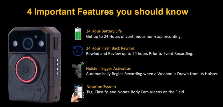 Halo Body Camera with Night Vision, GPS, and Covert Mode